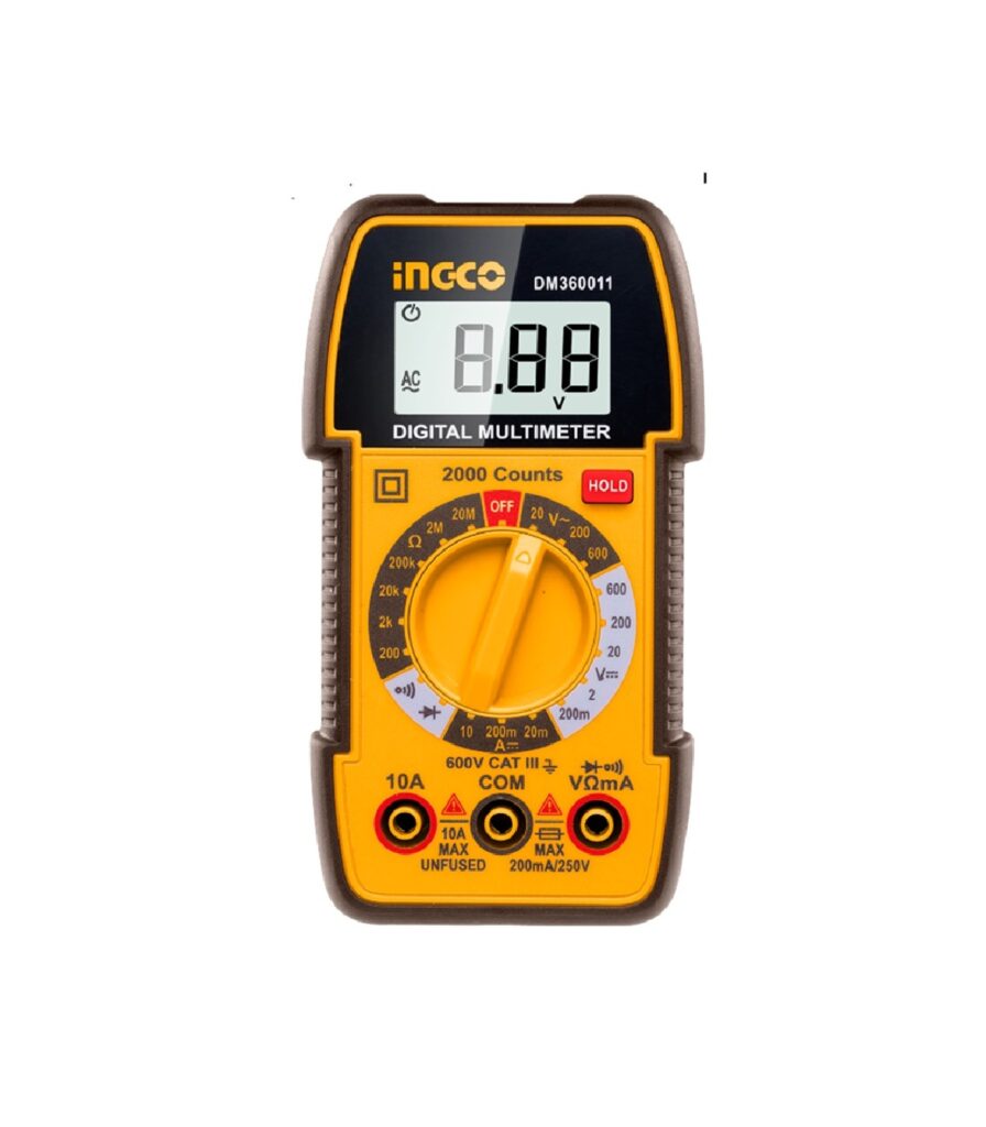 Ingco Digital multimeter 600v 2000counts - Voh Tools