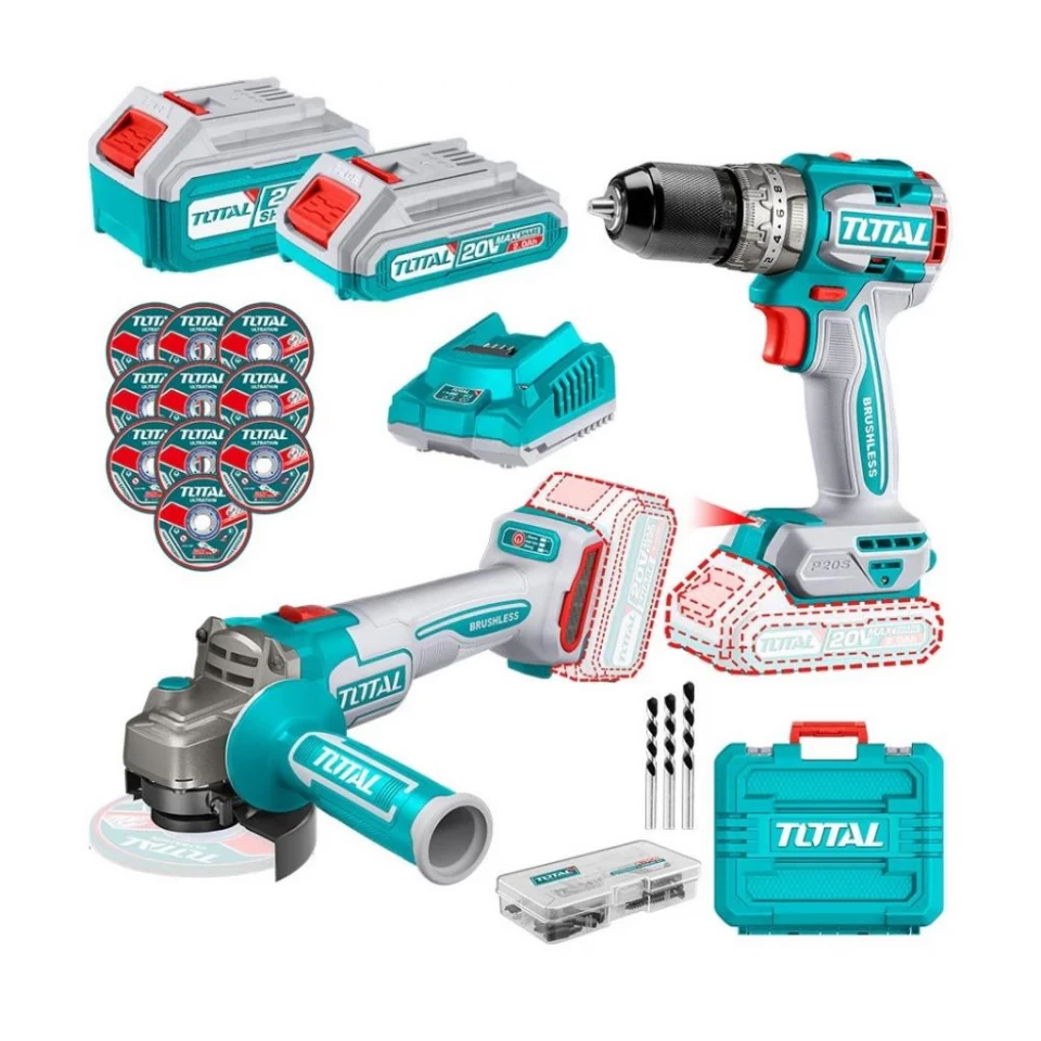 Total Cordless 2 pcs combo kit 66Nm - Voh Tools
