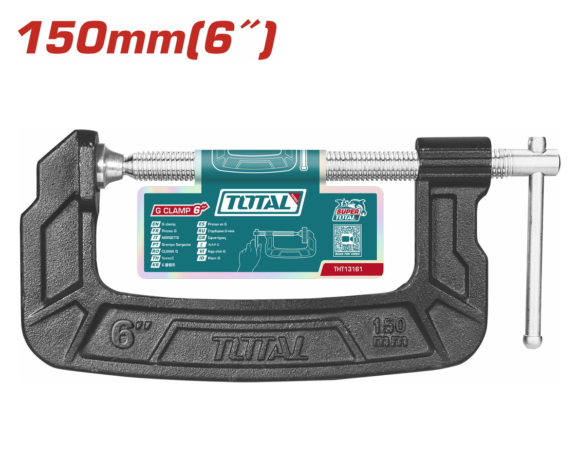 Total G clamp Size:6” - Voh Tools