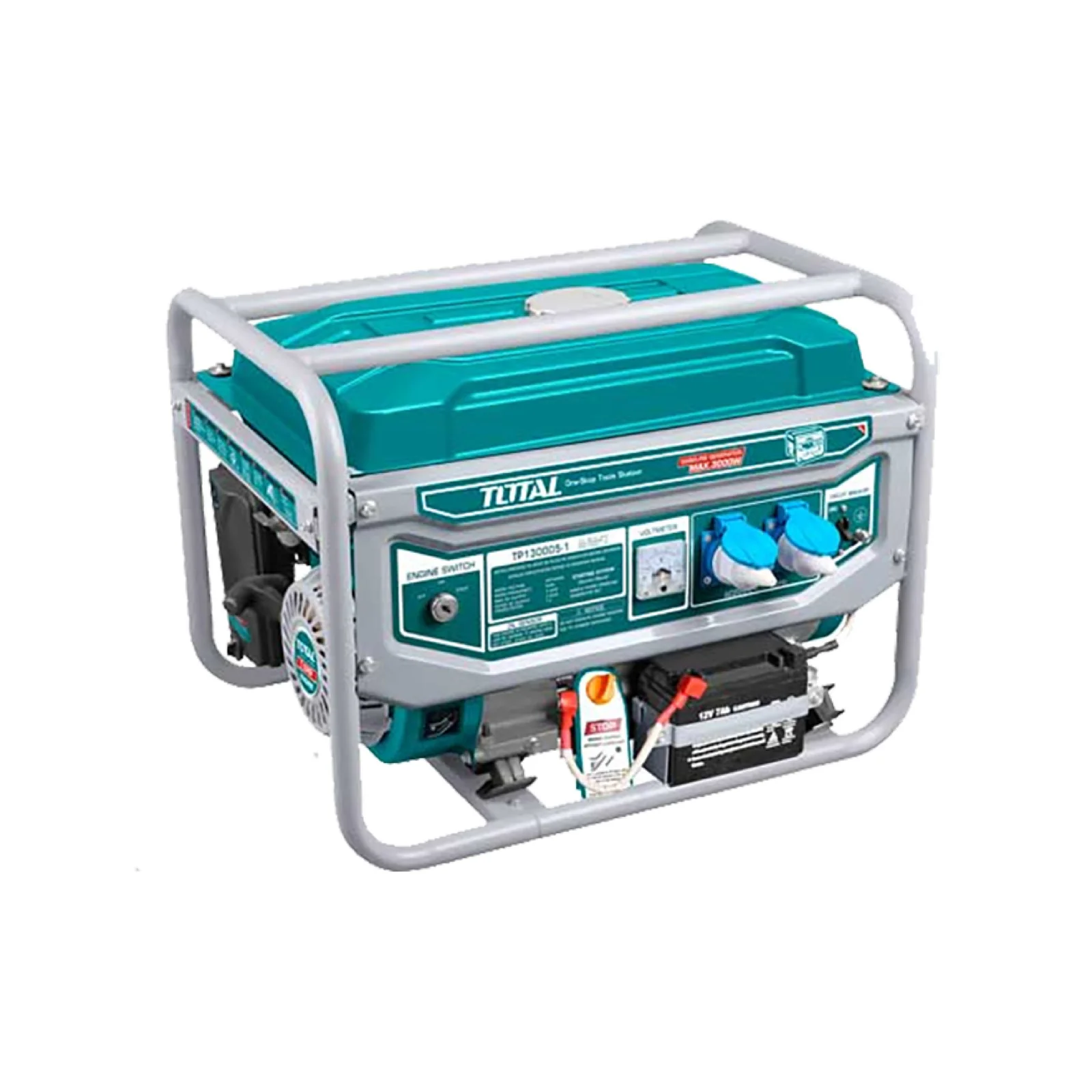 Total Gasoline generator 3.0kw0 (BS Plug and Socket) - Voh Tools
